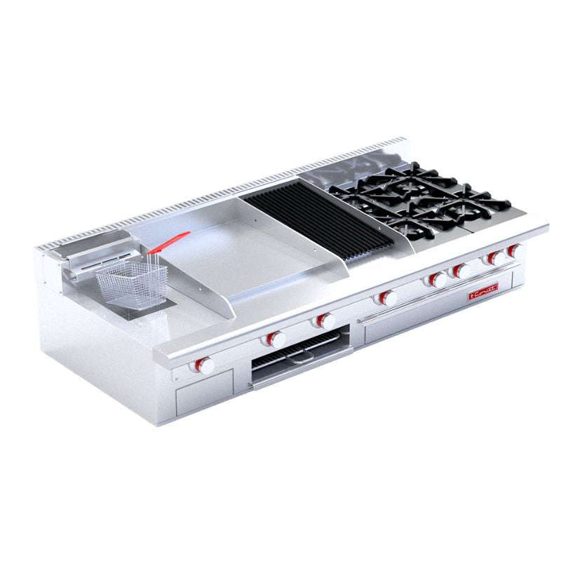 CORIAT MULTIPLE DE MESA MASTER Estufa a gas, con 4 quemadores, 1 asado ...