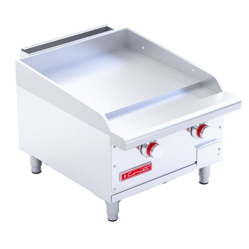 CORIAT CV-2 MASTER PREMIUM Plancha a gas, con 2 quemadores tipo "U", p ...