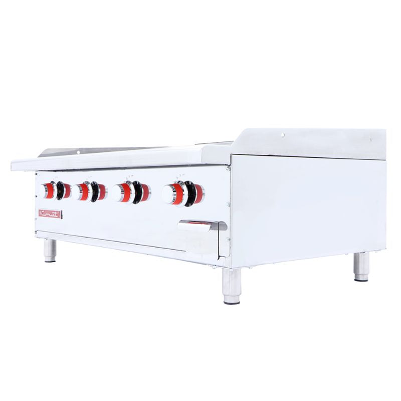 CORIAT CV-4 MASTER Plancha a gas, con 4 quemadores tipo "U", placa de – INMEZA