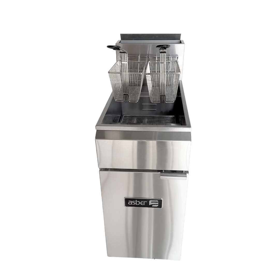 ASBER AEF-50-S Freidor a gas recuperacion rapida / zona fria — INMEZA