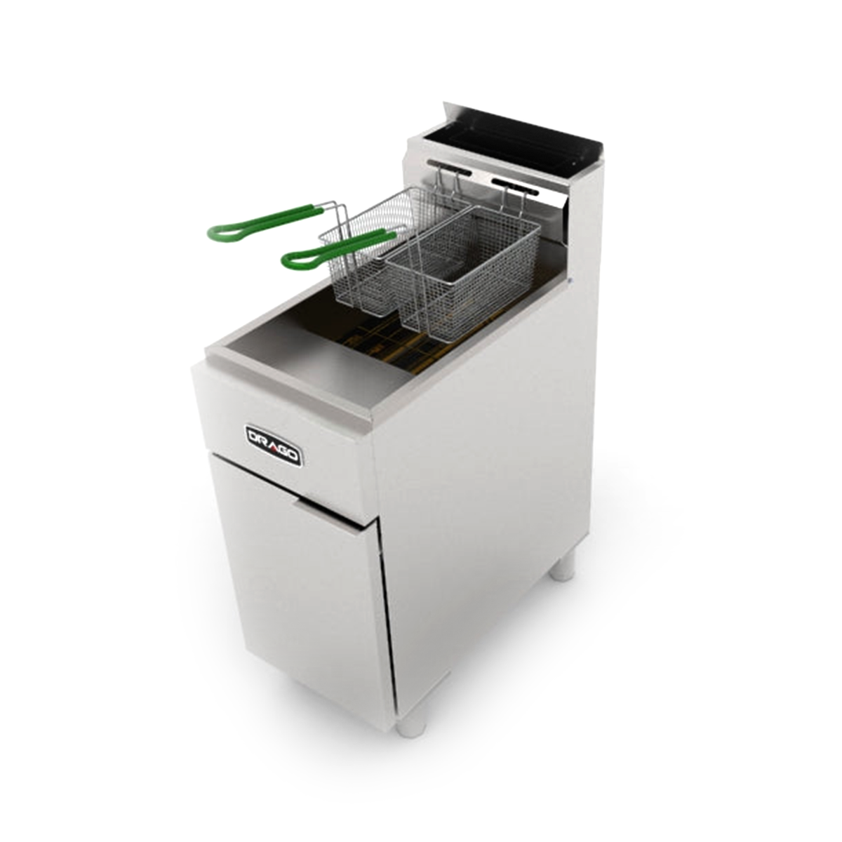 DRAGO FG-21RS Freidor a Gas de 21 litros – INMEZA