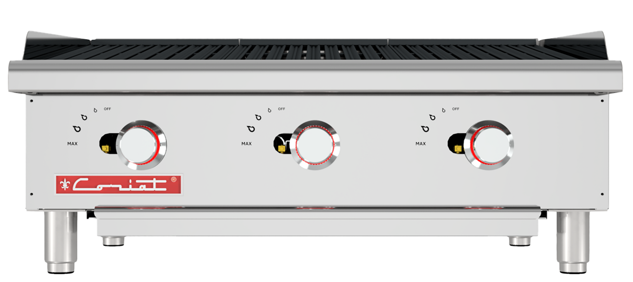 Asador a Gas 3 Quemadores, 3 Parrillas Reversibles Coriat ACV-3 MASTER ...