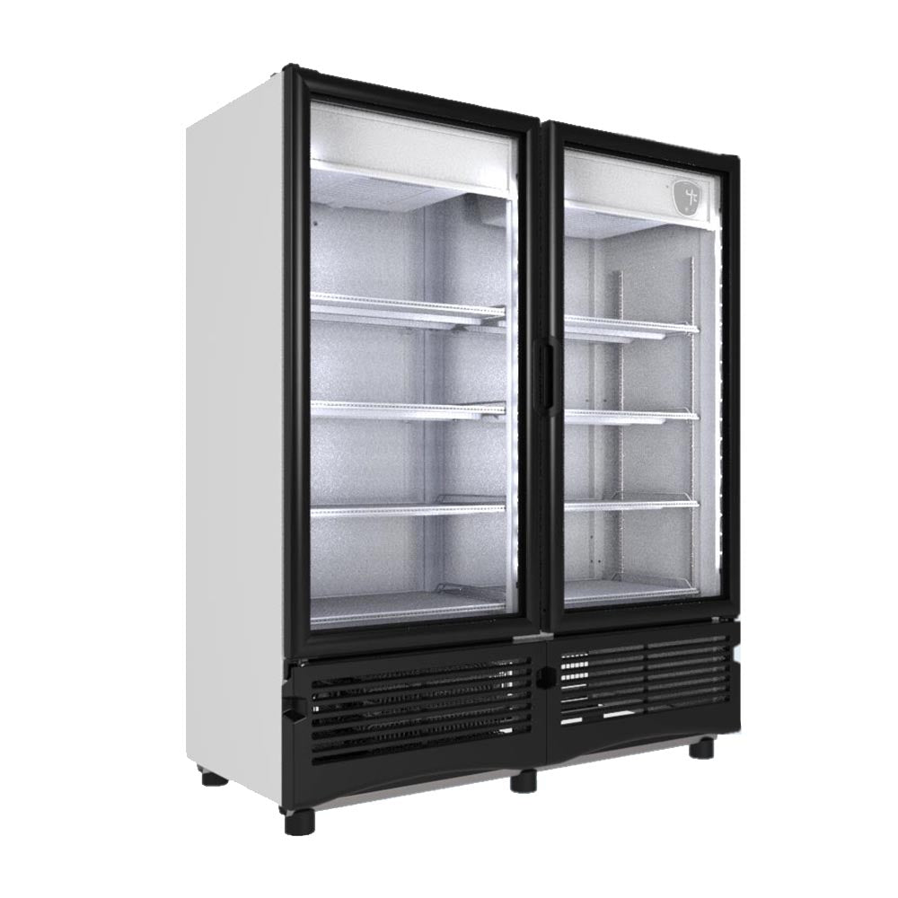 Refrigerador Vertical 2 Puertas Cristal Luz Led 35 Pies (1025397) Imbe — INMEZA