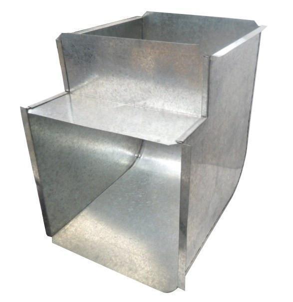 Inmeza CO90g Codo Galvanizado 90 Grados para Ducto 29 x 29 cm – INMEZA