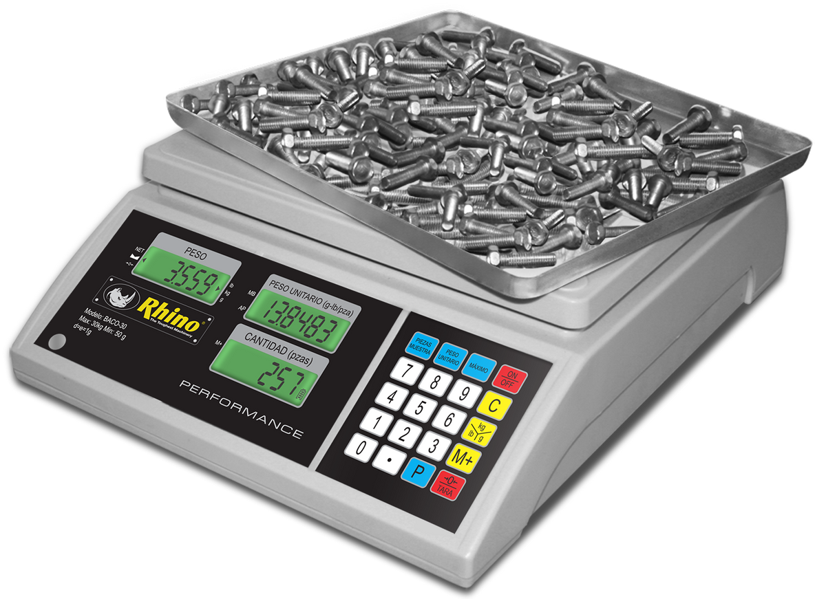 Basculas Contadora 30 Kg Rhino BACO-30 – INMEZA
