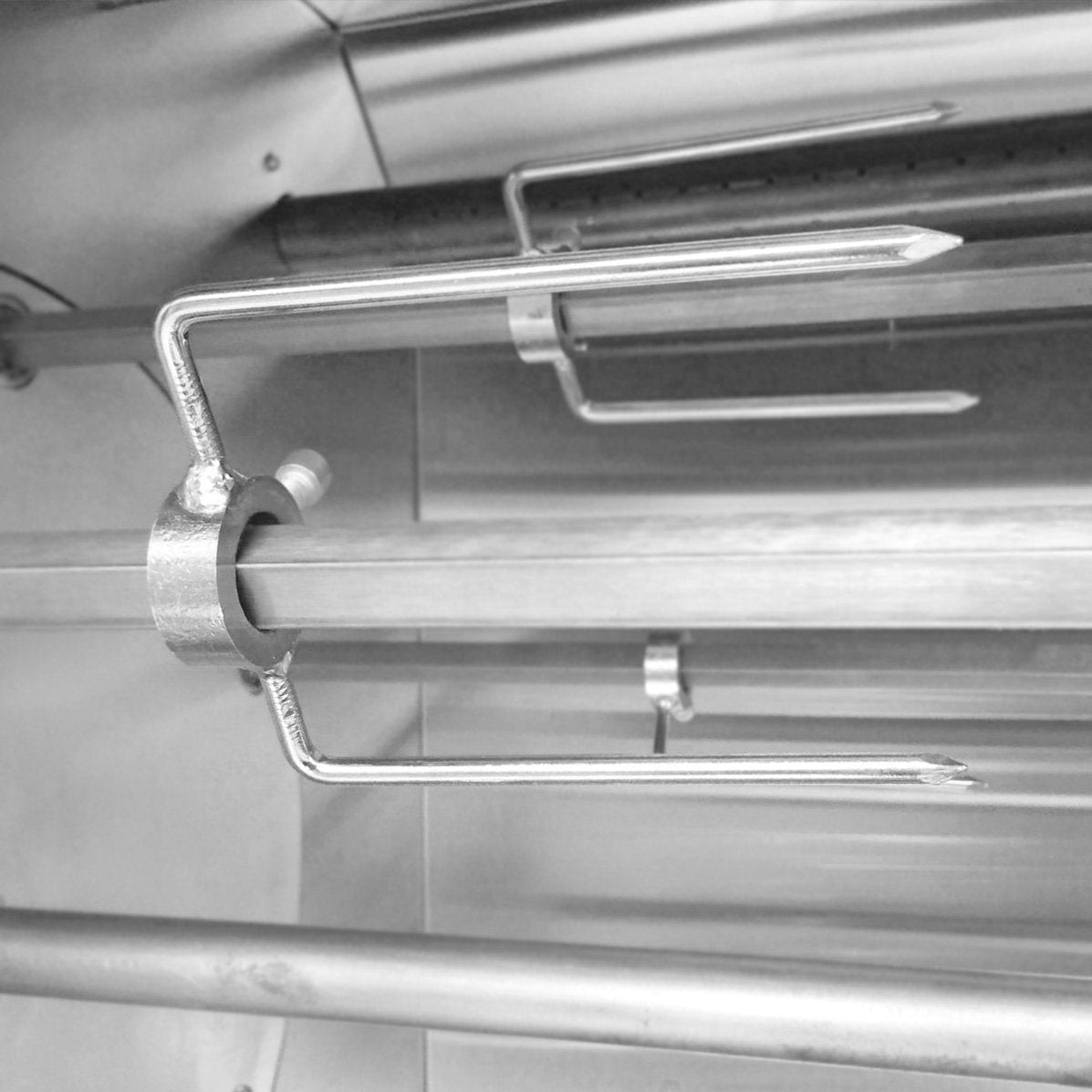 Rosticero Gas Acero Inox 6 Varillas 48 Pollos Torrey RT48 — INMEZA